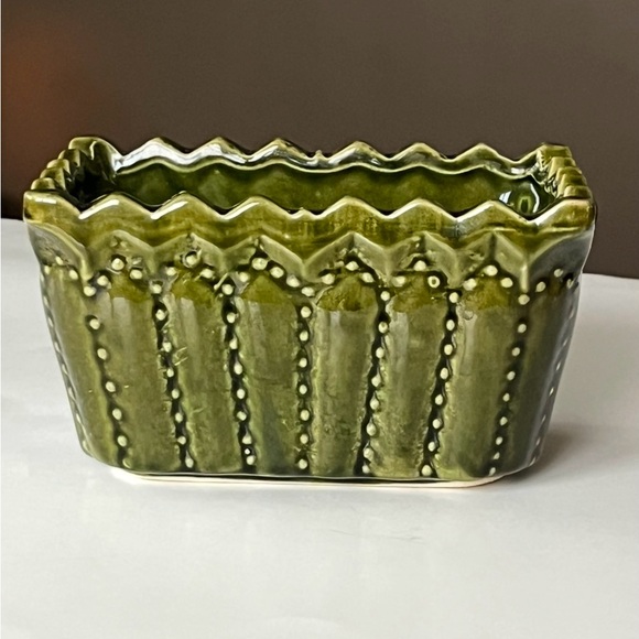 Cookson Pottery | Art | Vtg Cookson Pottery Green Rectangular Planter ...